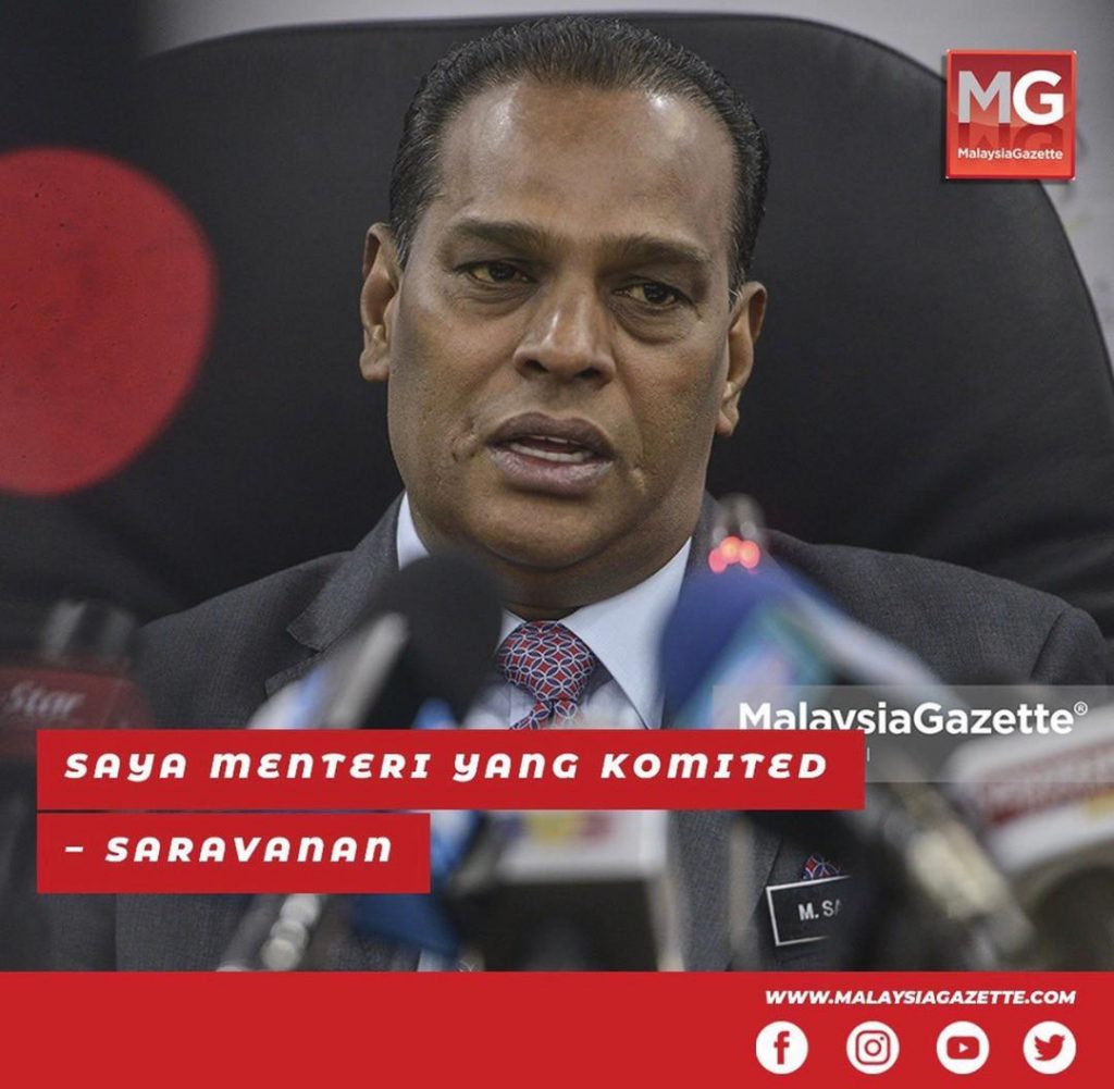 Saya Menteri yang komited – YB Datuk Seri M Saravanan – Malaysian ...